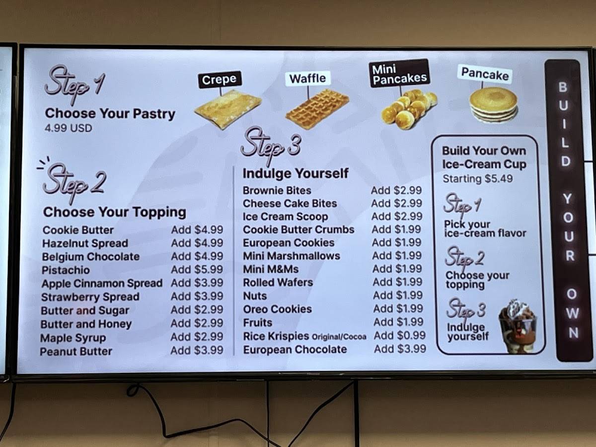Menu at Chocolate Bash desserts, Phoenix