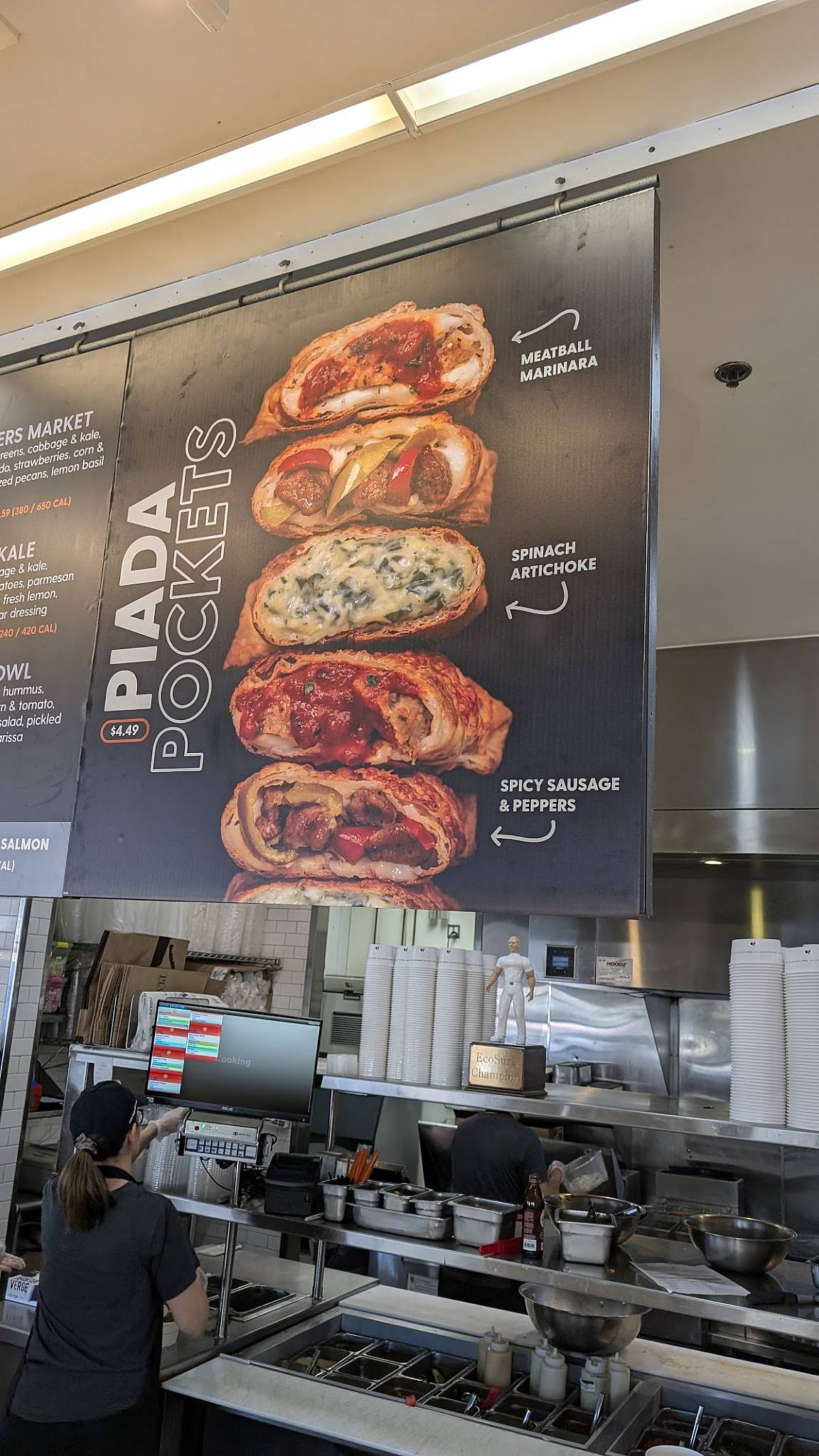 Menu at Piada Italian Street Food restaurant, Frisco