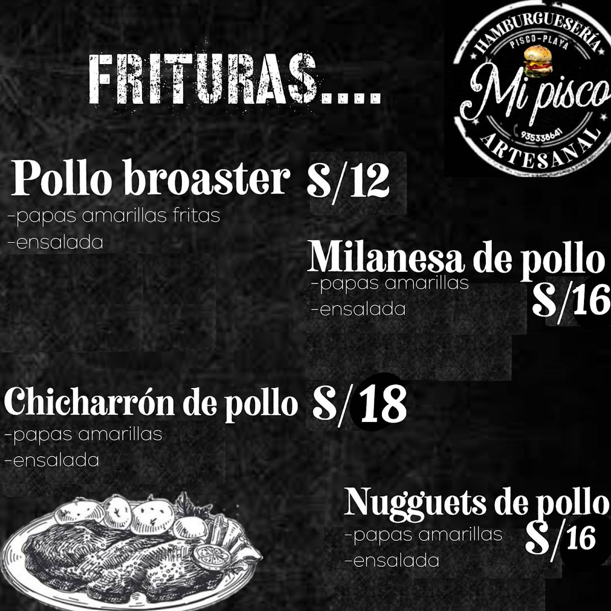 Menu at RESTAURANT "MI PISCO", Pisco