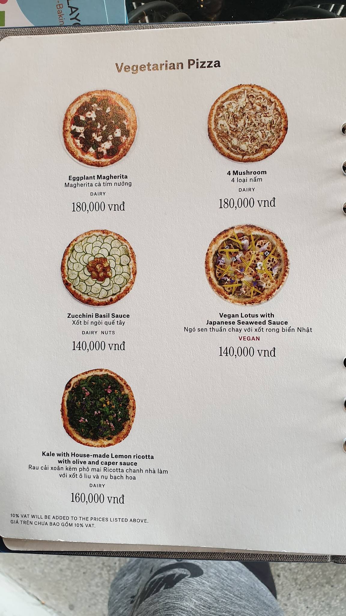 Menu at Pizza 4P's Aeon Mall Hải Phòng restaurant, Hai Phong