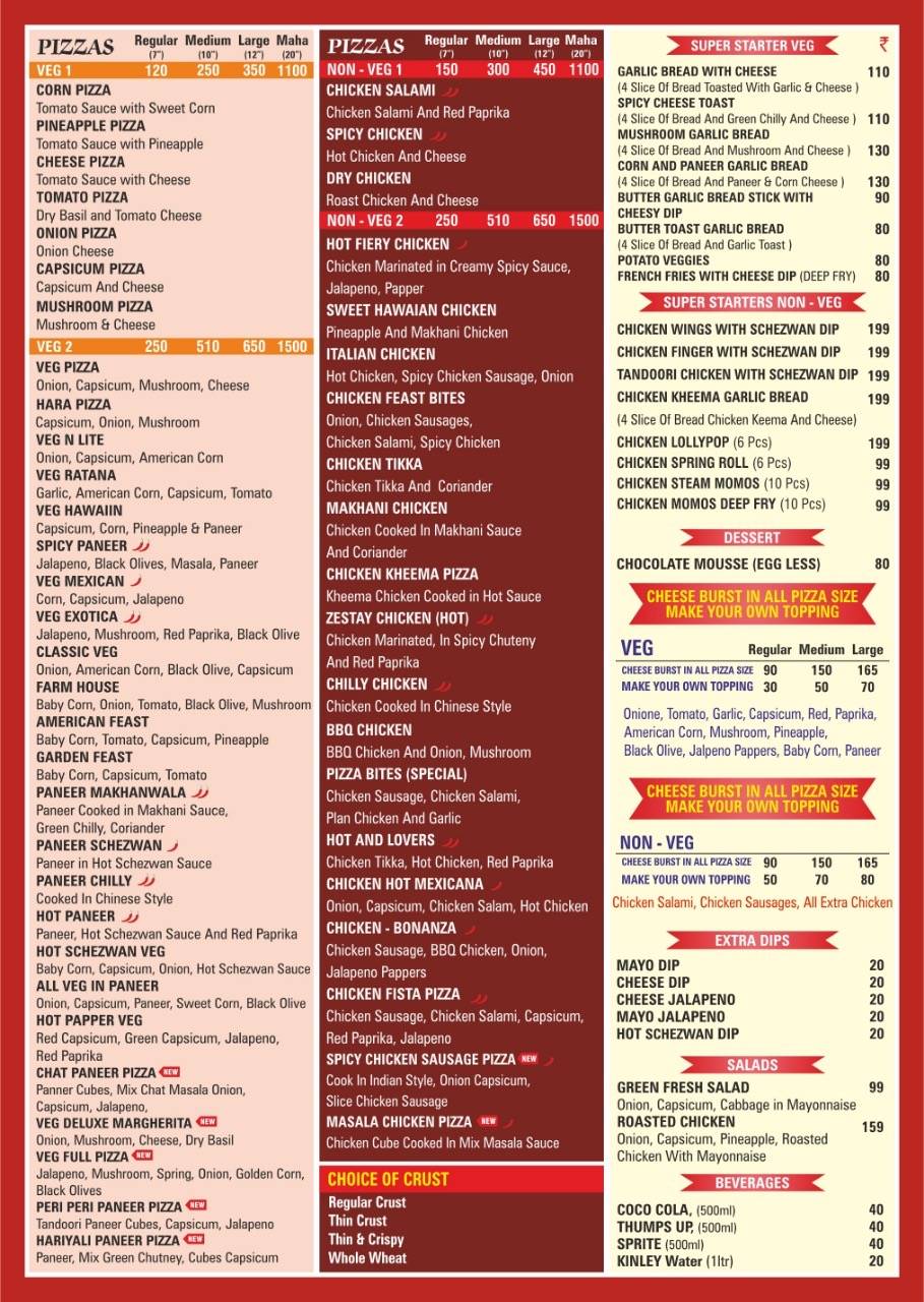Menu at Pizza Bites Bandra, Mumbai