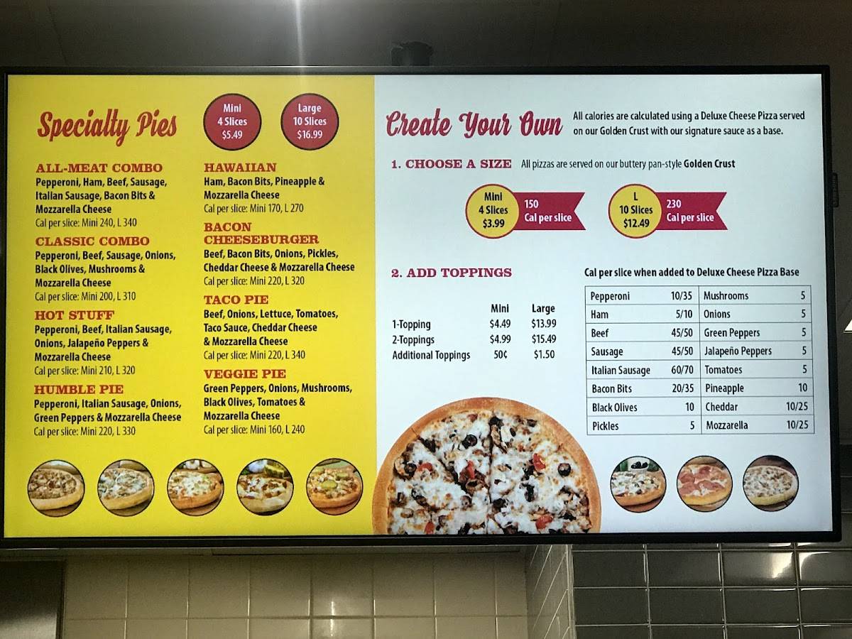 Menu at Godfather's Pizza Express pizzeria, Lake Wales