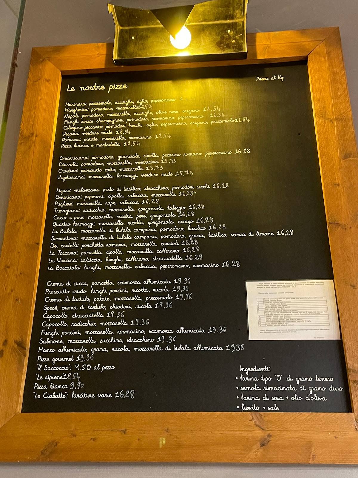 Menu da IL PIZZICOTTO pizzeria, Lecce, via Degli Ammirati 14/D via ...