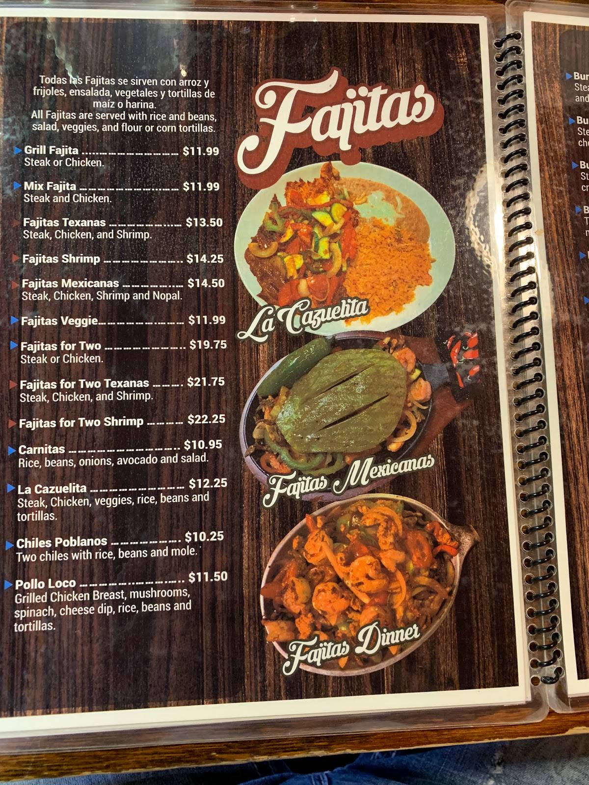 Menu at Los Compadres Mexican Restaurant, Saint Pauls