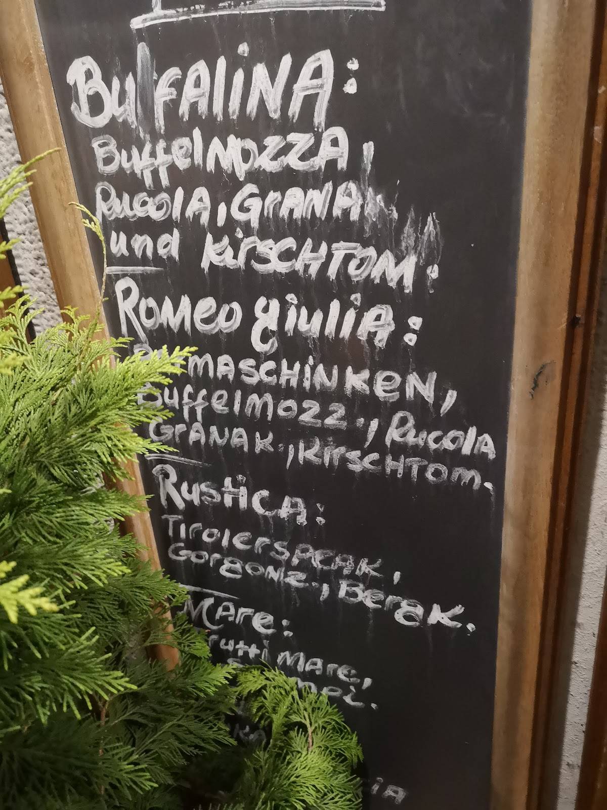 Speisekarte von Pizzeria Terra Verde, München