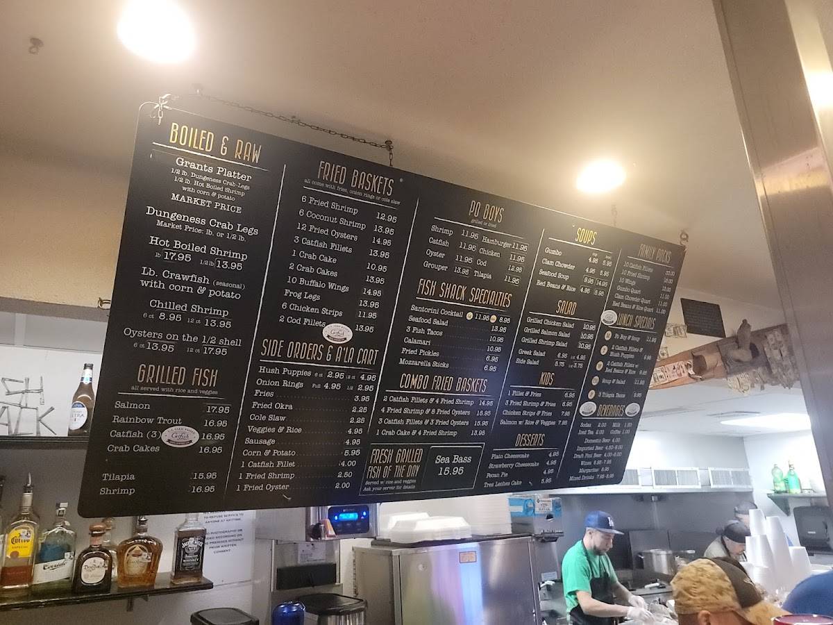 Menu at Fish Shack restaurant, Plano, 700 E 15th St
