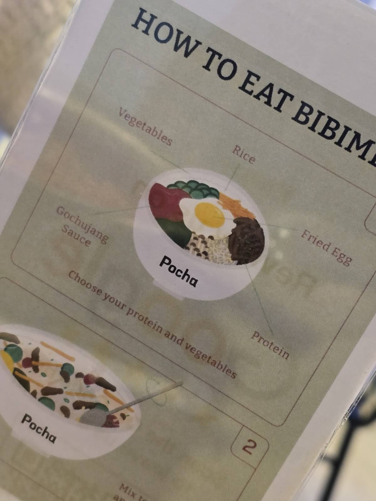 Menu at Pocha Korean Street Food restaurant, Dublin