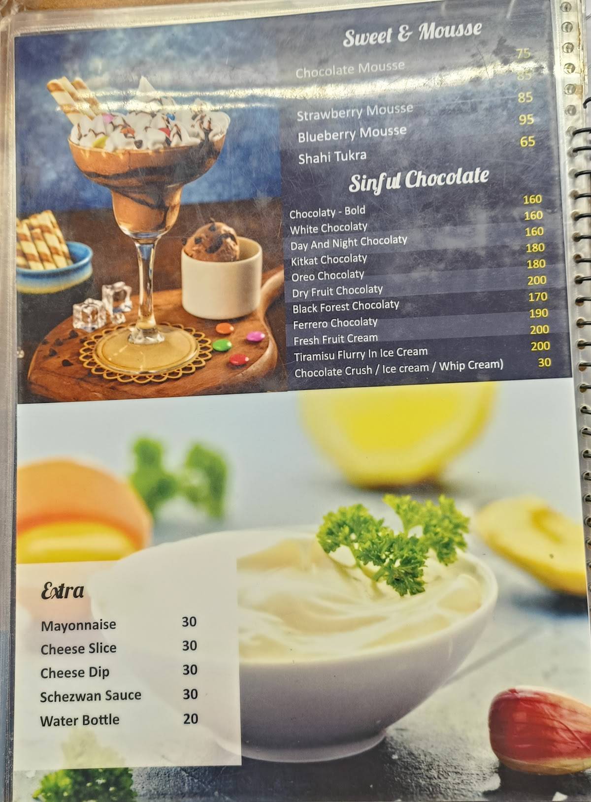 Menu at Pokket Cafe-Atria, Surat