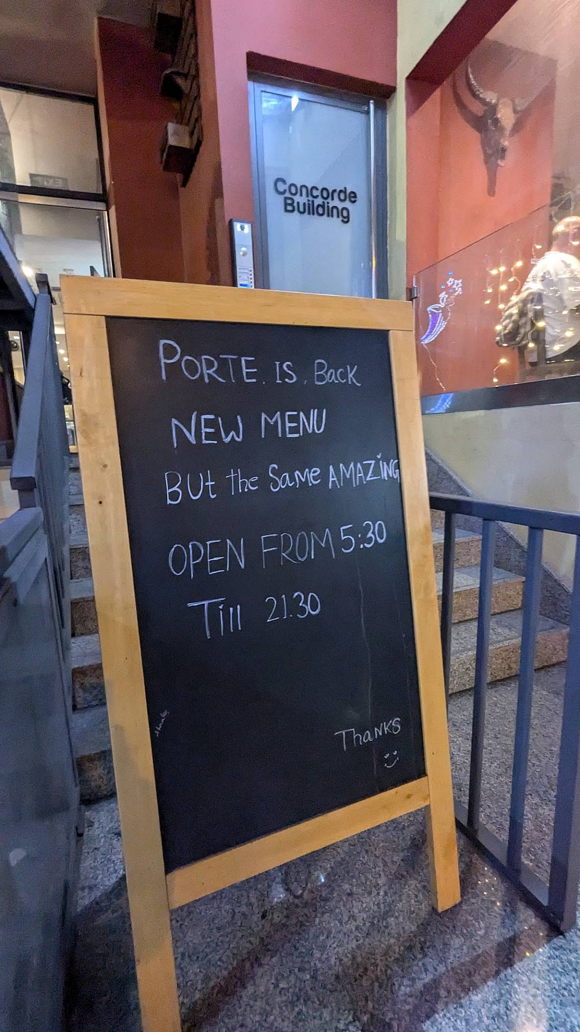 Menu au Porterhouse BBQ, Il-Mellieħa