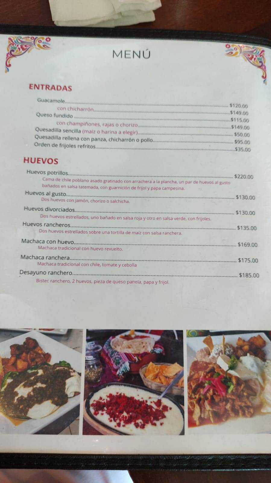 Carta de Potrillos Restaurante - Suc. El Mexicano, Tijuana