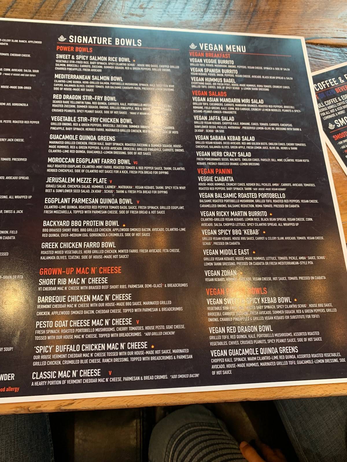 Menu at Pressed Cafe Burlington, Burlington