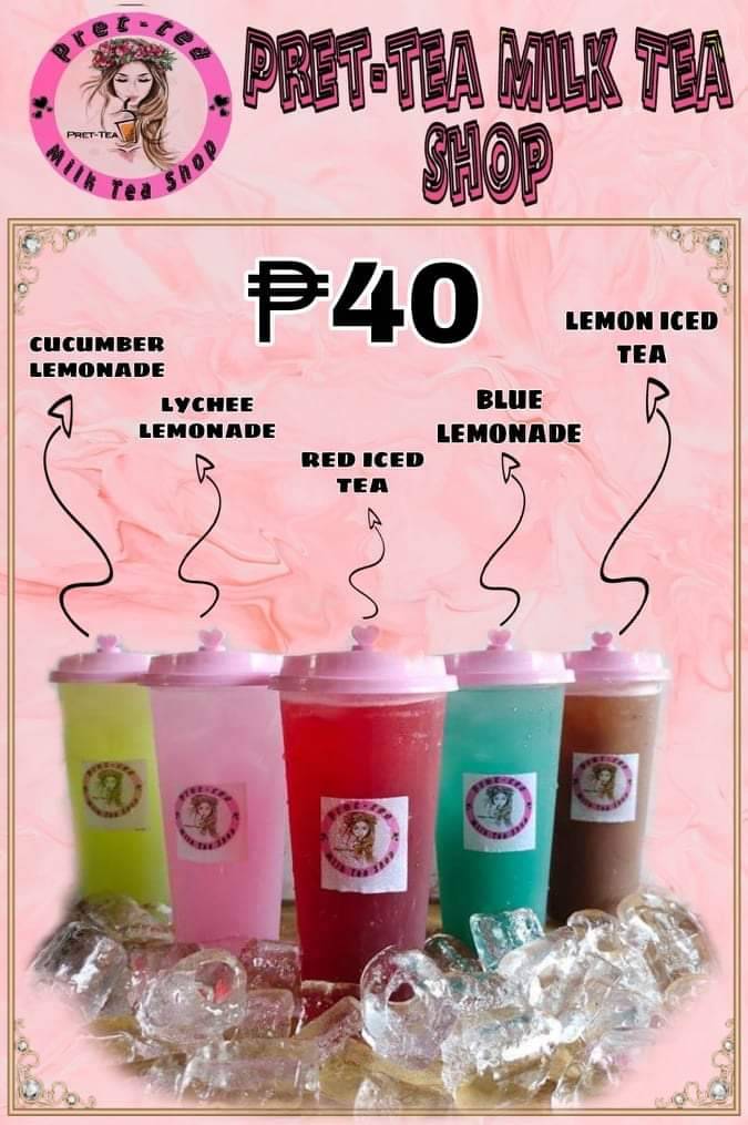 Menu at Pret-tea milk tea shop taytay restaurant, Taytay