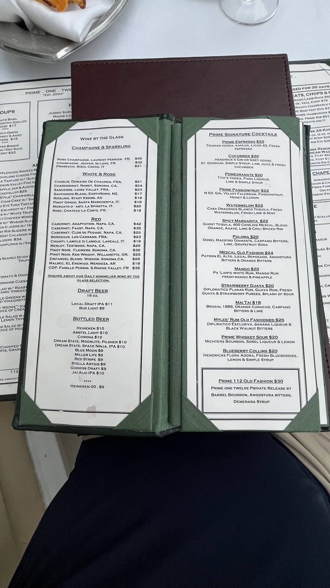 Prime 112 menu store