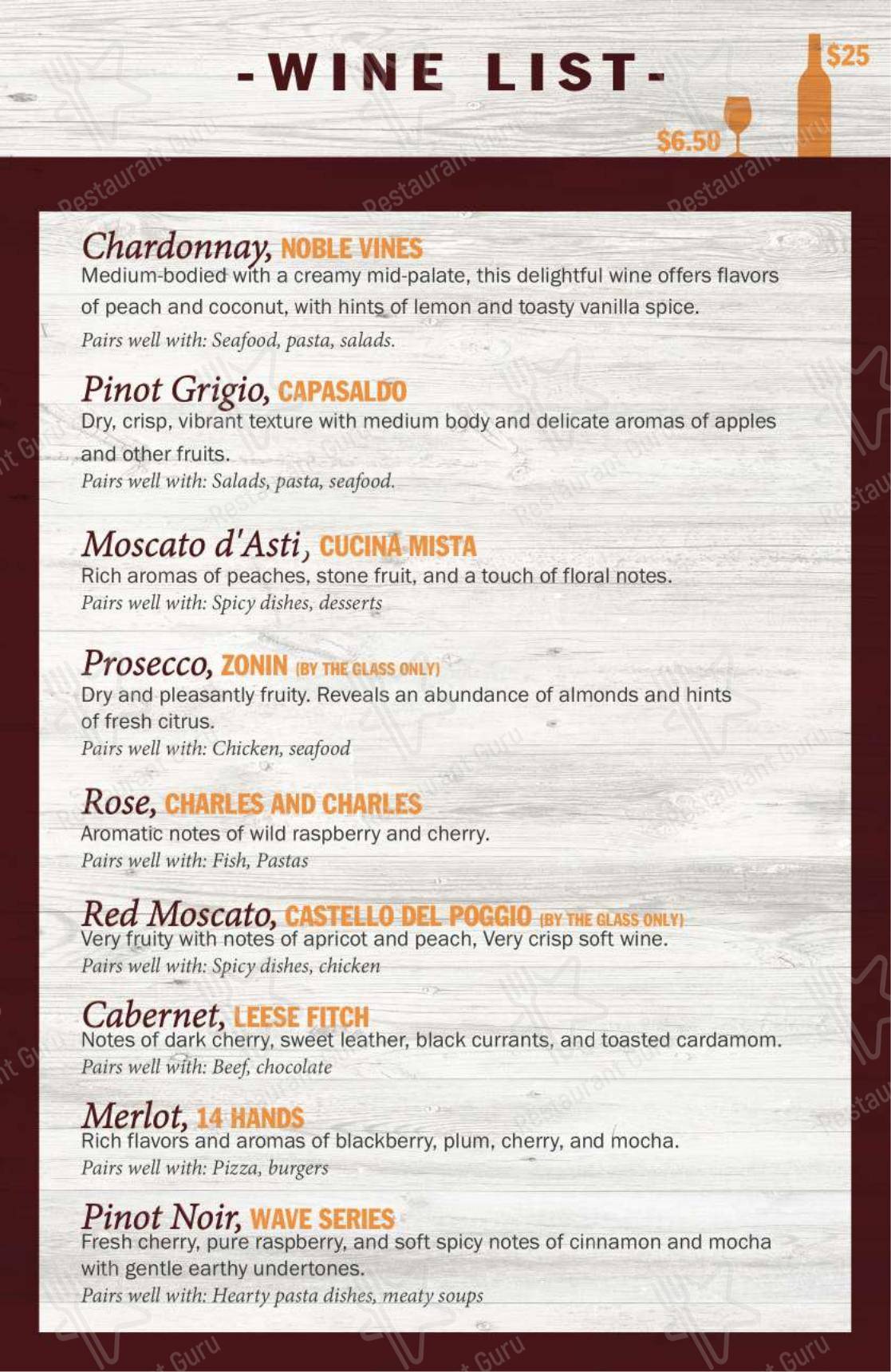 Menu at Beer Barrel Pizza & Grill, Lima, S Dixie Hwy