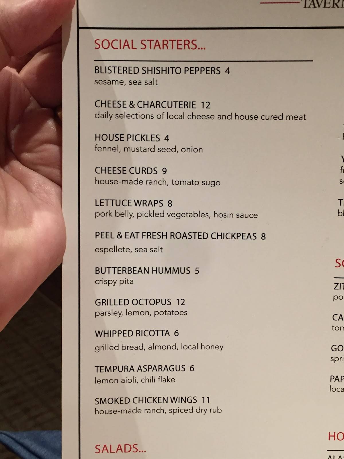 Menu at Broad Table Tavern pub & bar, Swarthmore