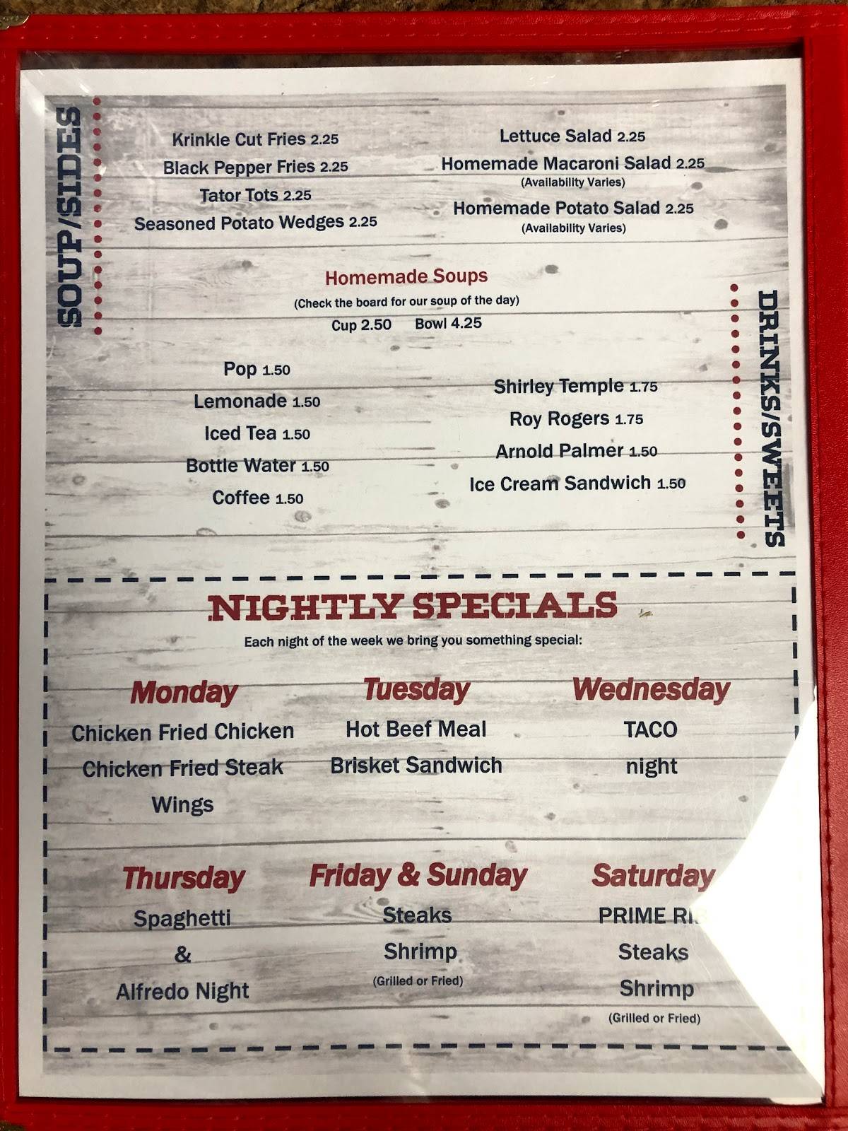 Menu at CK Grill and Bar, Columbus