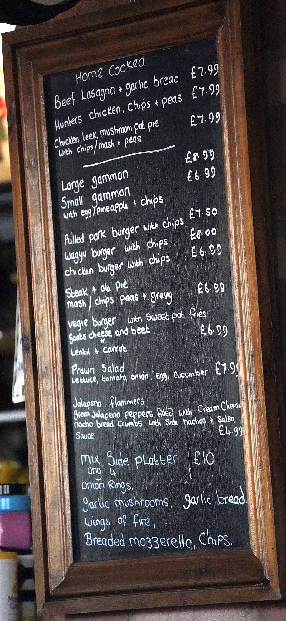 Menu at Hop Inn pub & bar, Southampton