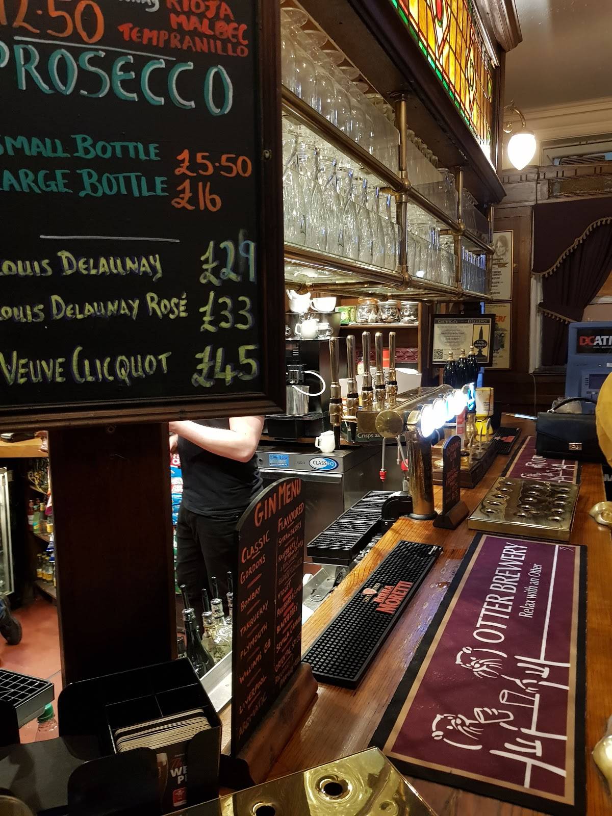 Menu at Ma Egerton's Stage Door pub & bar, Liverpool