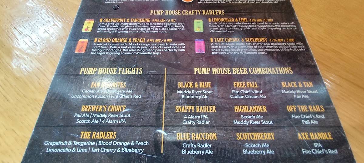 Menu at PUMP HOUSE pub & bar, Shediac