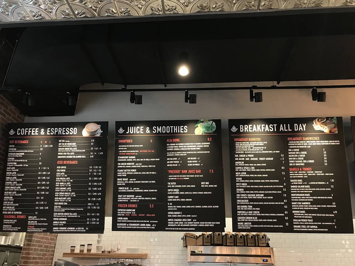 Menu at Pressed Cafe Burlington, Burlington