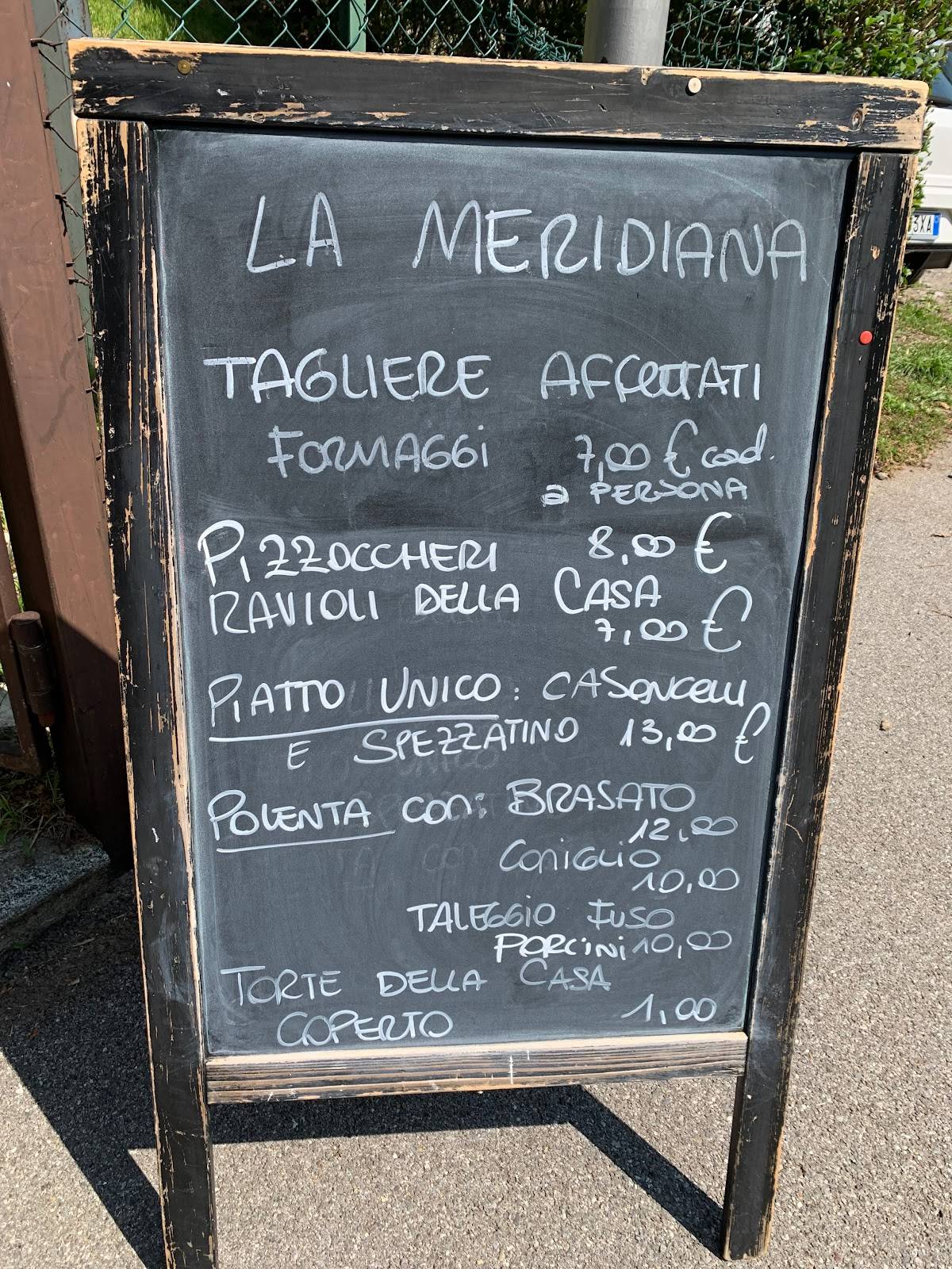Menu da Ristorante La Meridiana - Piani Resinelli (lc), Piani Resinelli II