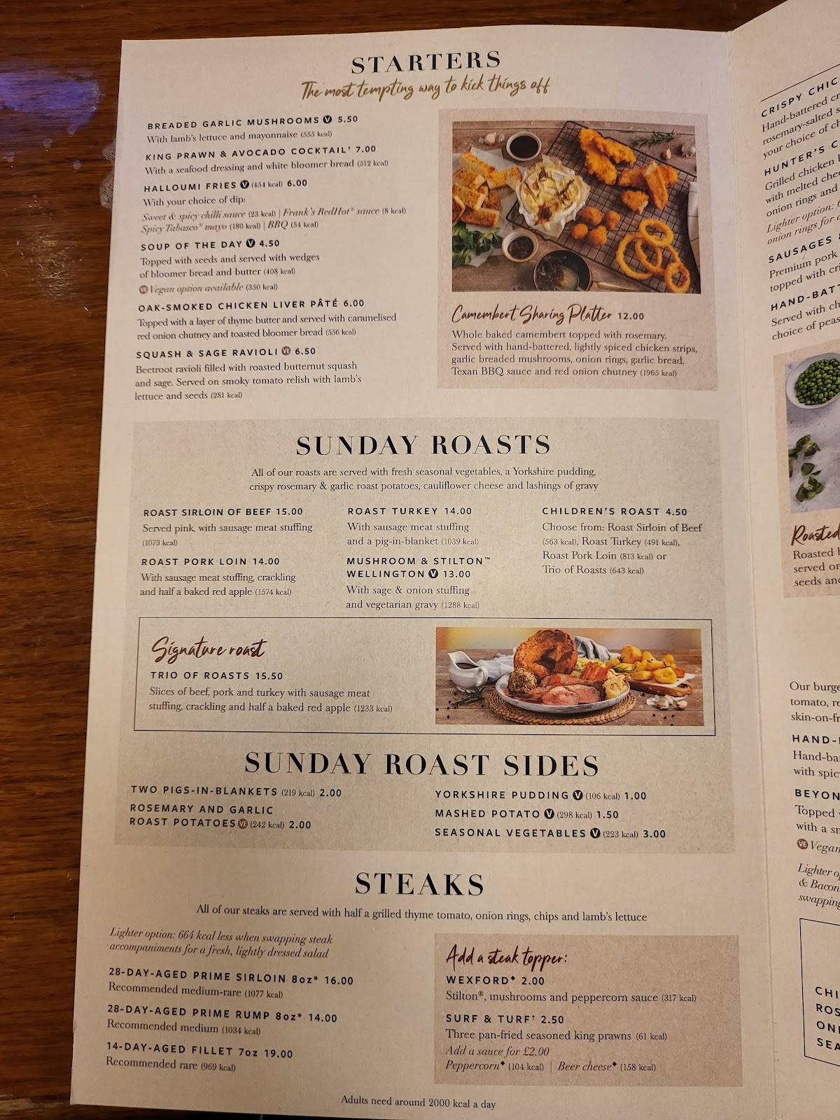 Menu at The Manor pub & bar, Yeovil
