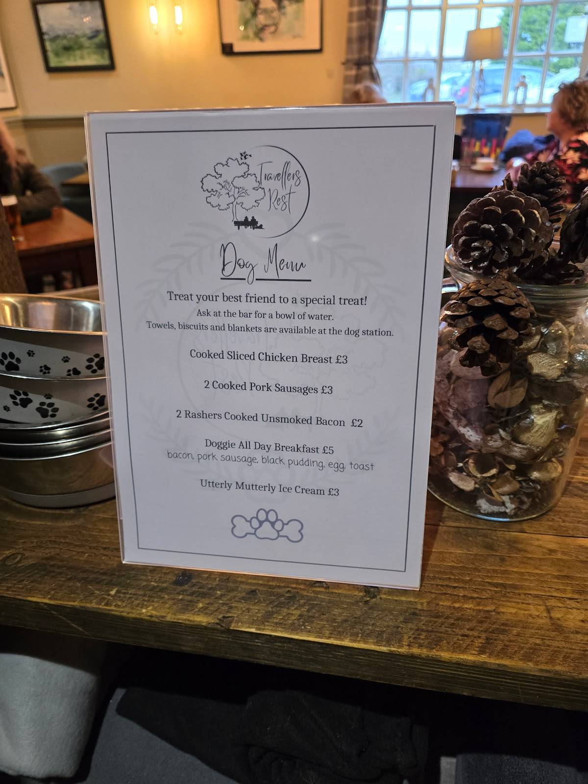 Menu at Travellers Rest pub & bar, Frodsham