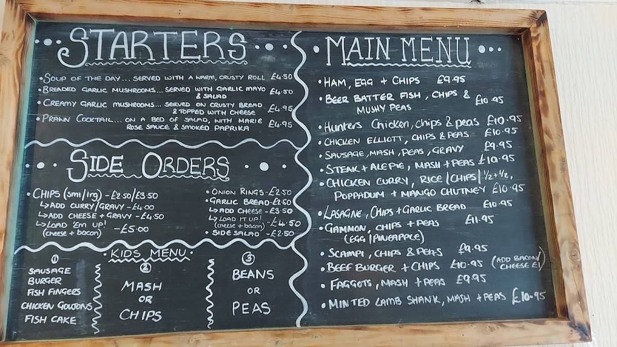 Menu at Waterloo Inn pub & bar, Newport, St Mary's Rd