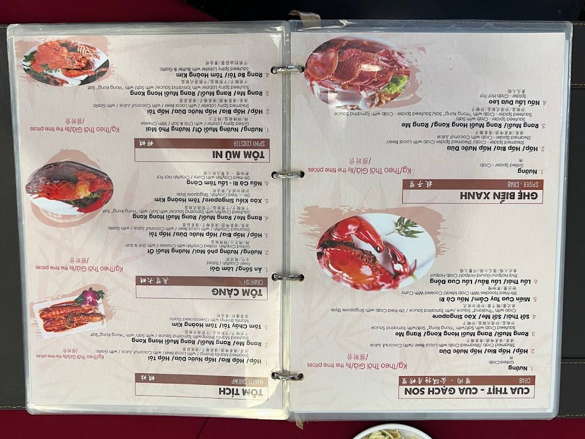 Carta de Qua Ngon Restaurant, Ciudad Ho Chi Minh (Saigón), 308 Đ. Lê Văn Sỹ