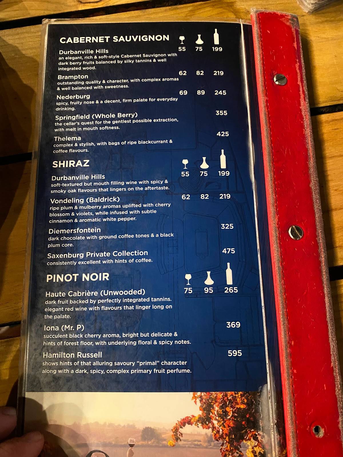 Menu at Quay Four Restaurant, Cape Town, Quay