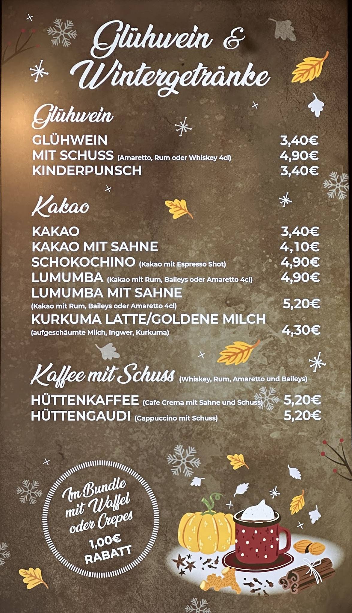 Menu au RAPHAEL Café - Eis - Snackbar, Poel