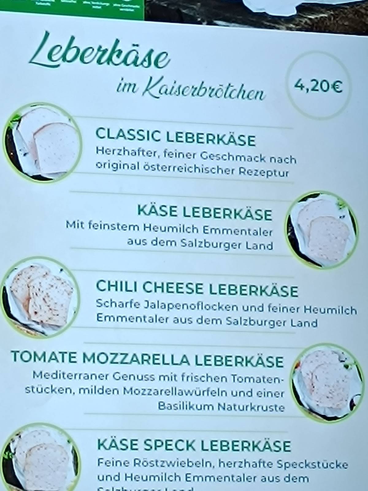 Speisekarte von RAPHAEL Café - Eis - Snackbar, Insel Poel