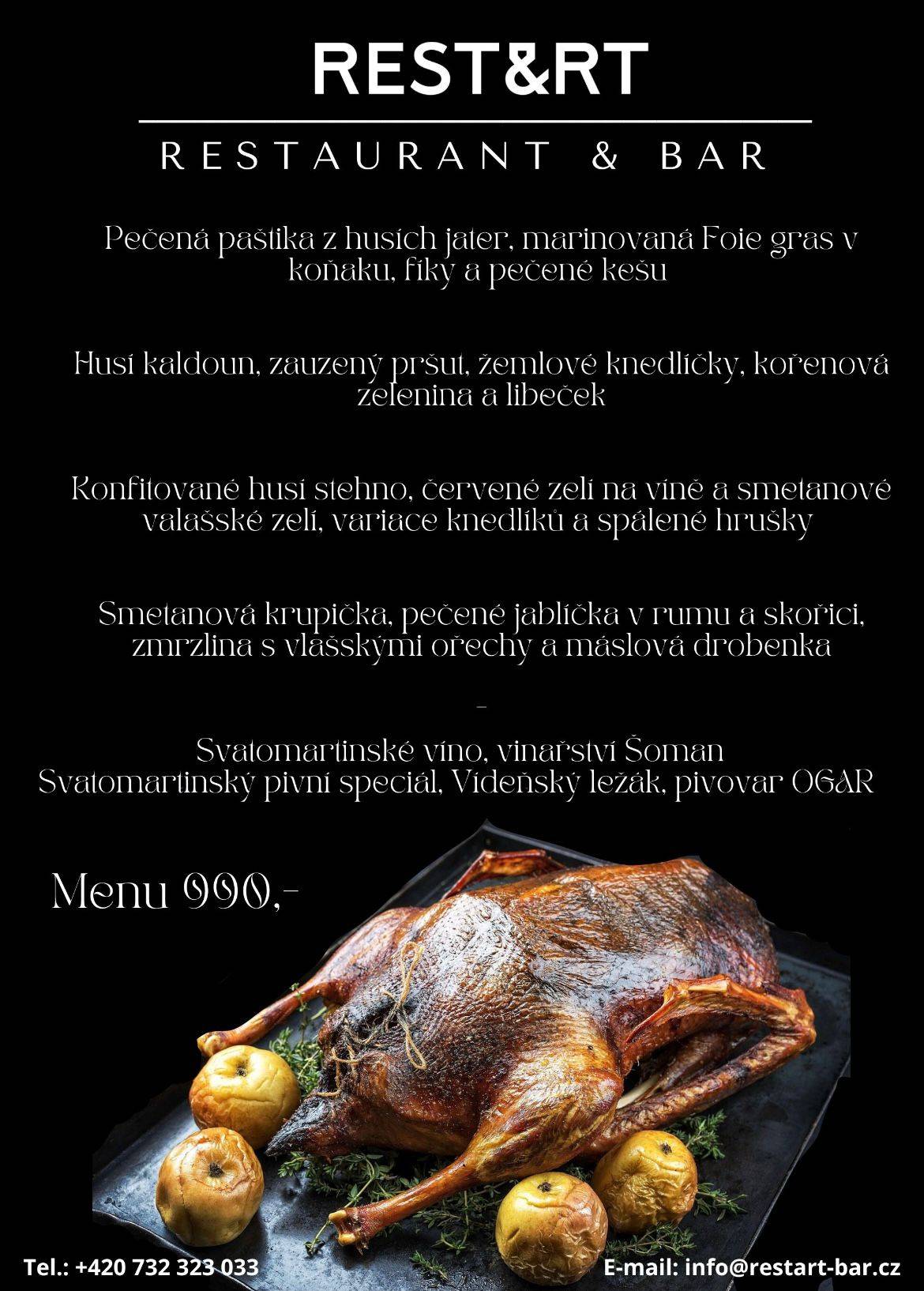 Menu at REST&RT - BAR Karviná, Karvina