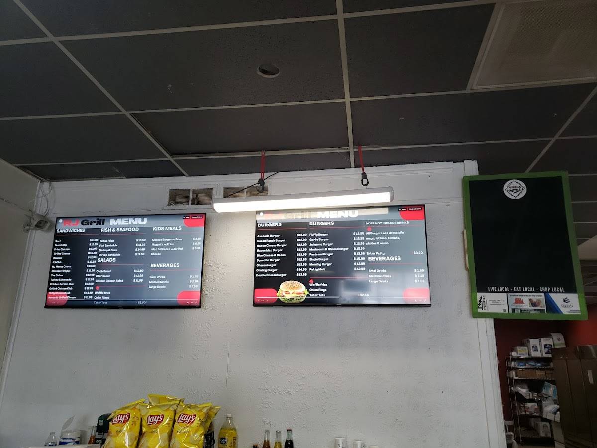 Menu at RJ Grill restaurant, Bountiful, 571 W 2600 S