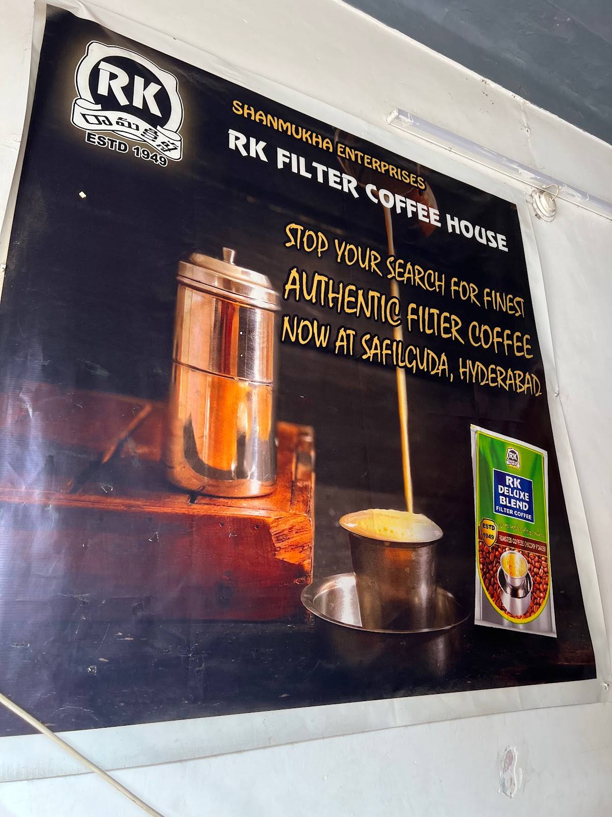 Menu at RK Filter Coffee Shop, Hyderabad
