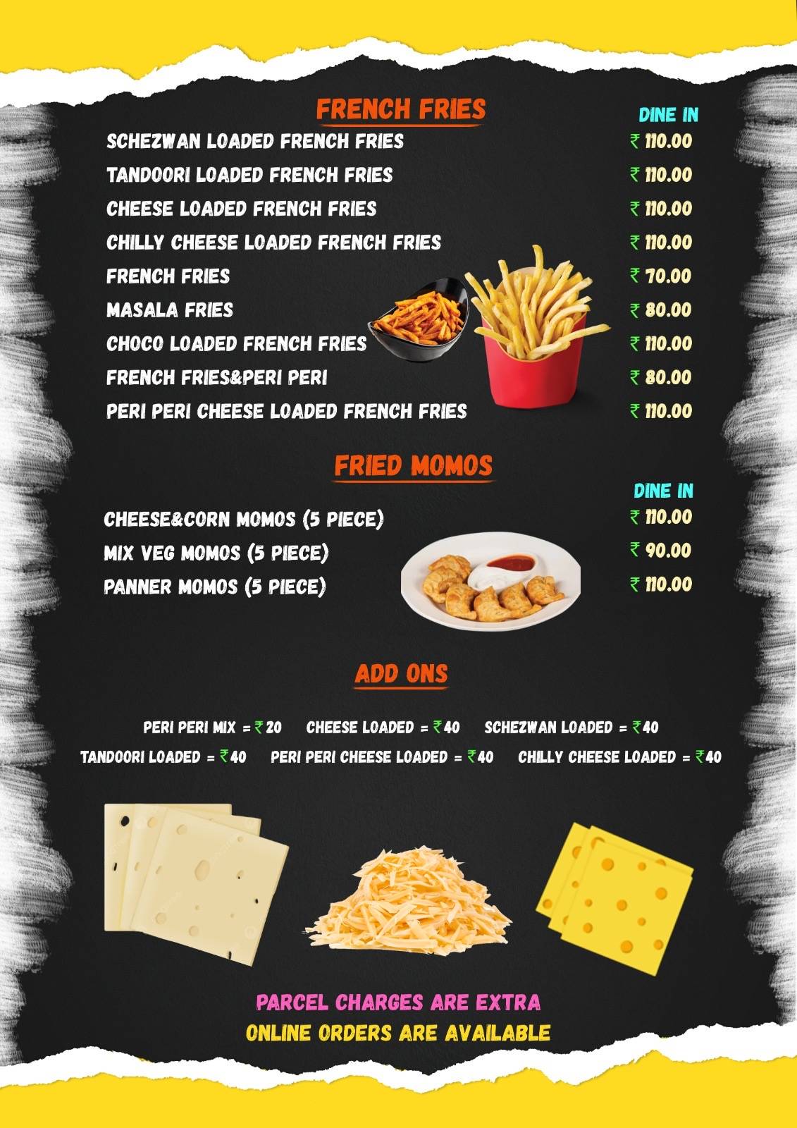 Menu at RM RESTRO CAFE, Rameswaram