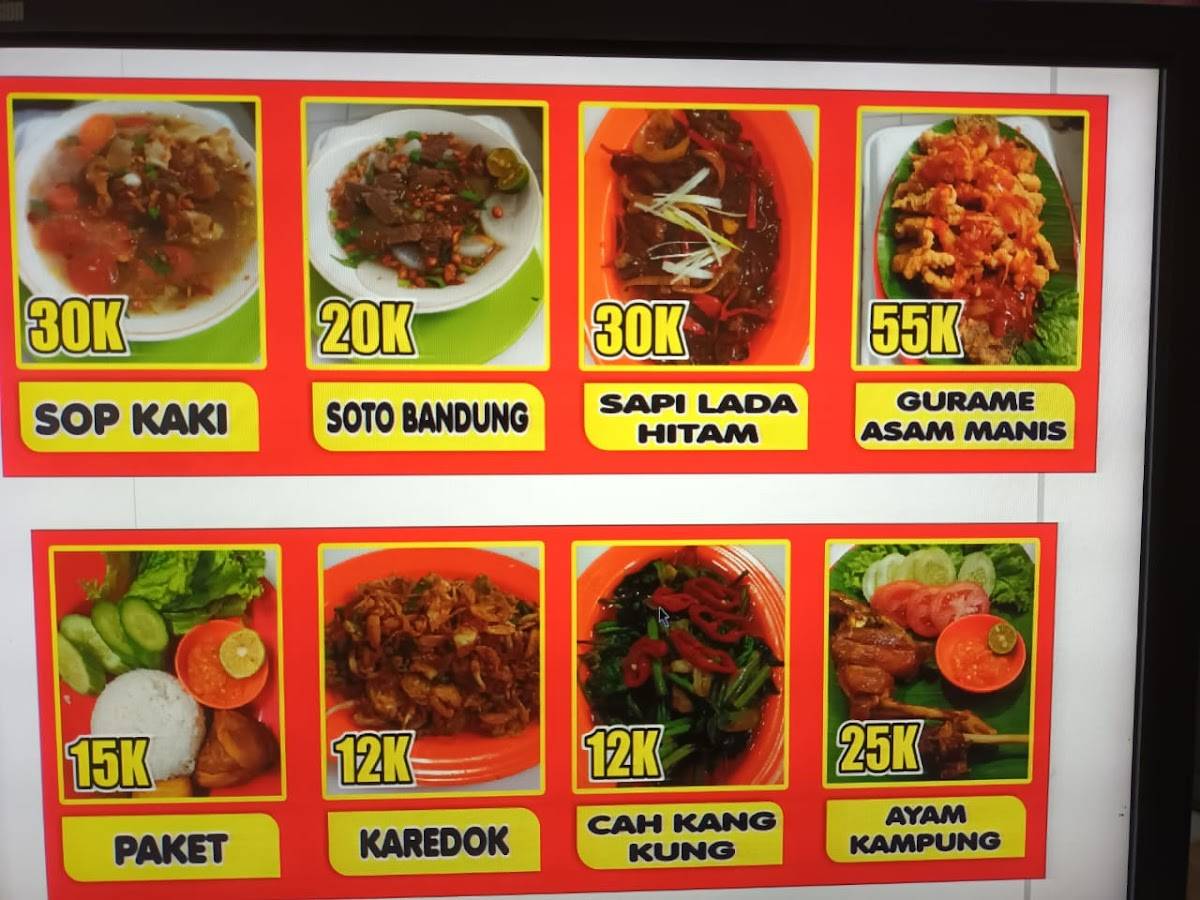 Menu at RUMAH MAKAN MIRASA SOP KAKI SAPI restaurant, Subang
