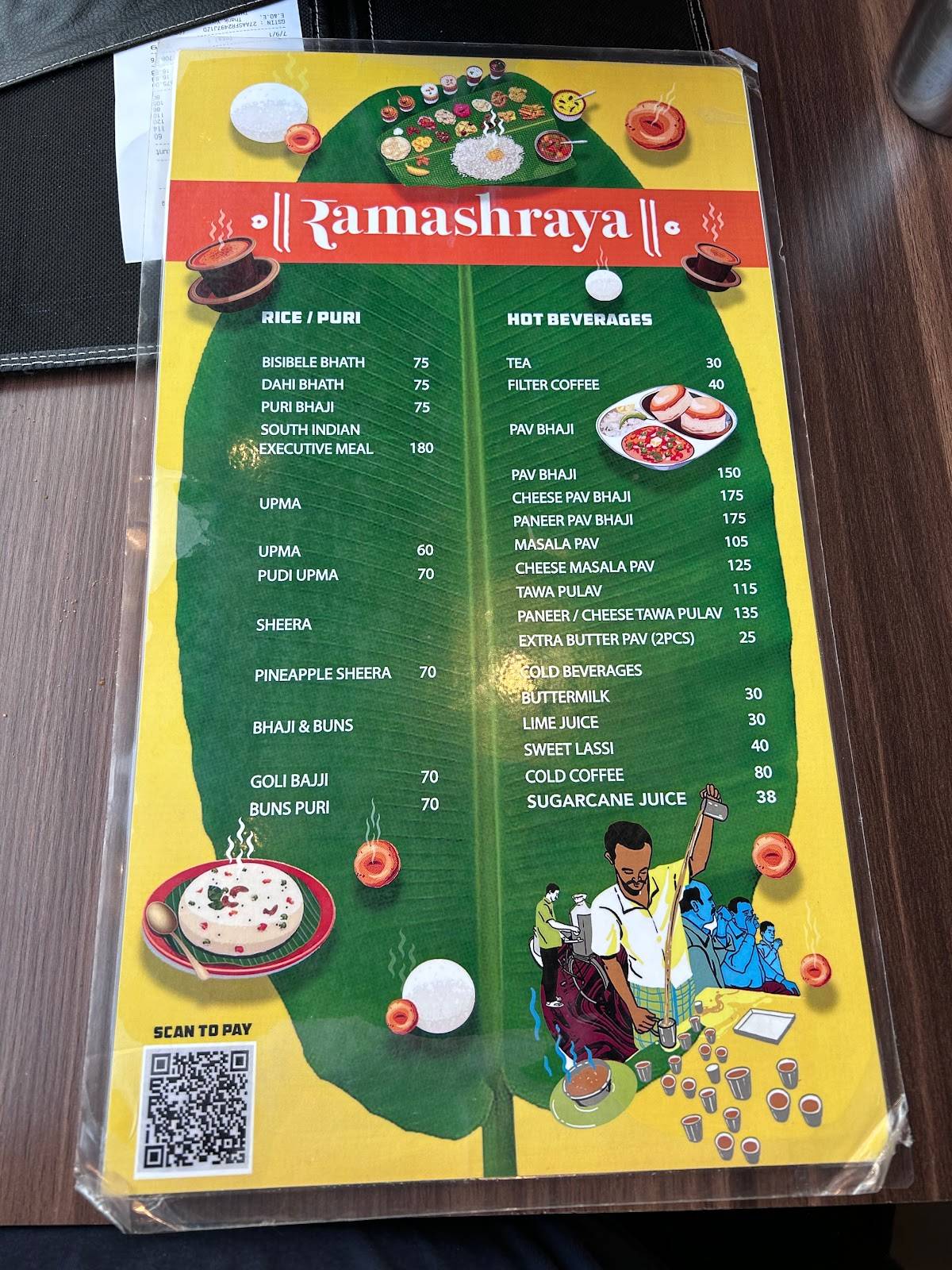 Menu at Ramashraya - Currey Road Outlet, Mumbai