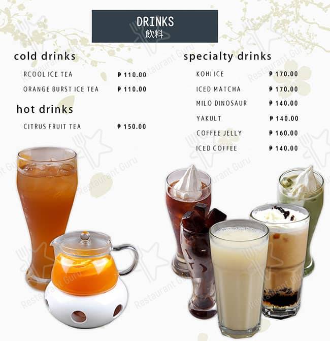 Menu at Ramen Cool restaurant, Makati, G2V9+38H