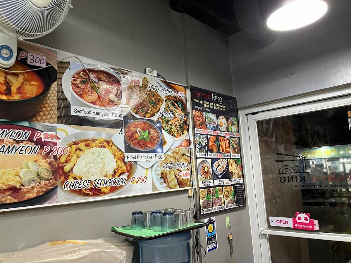 Carta del restaurante Ramen King, Mandaluyong
