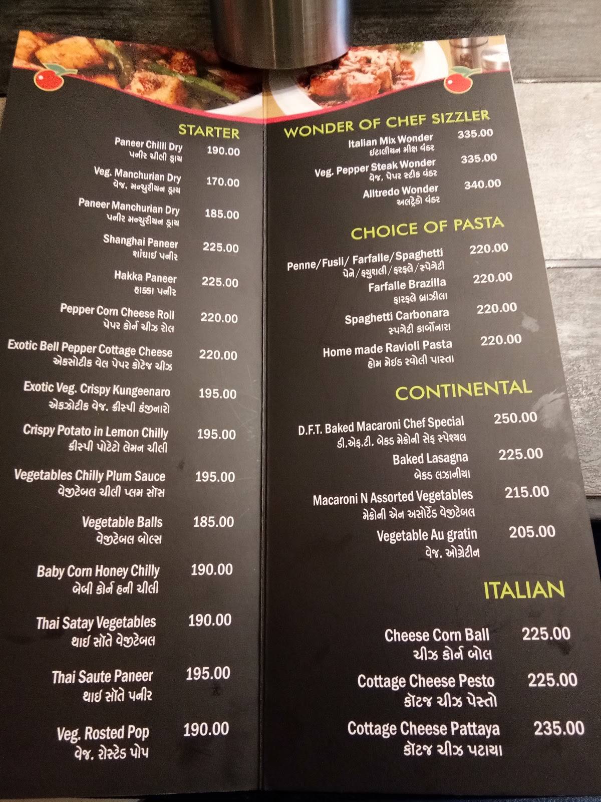 Menu at Rangoli The Delicacy Restaurant, Bhavnagar