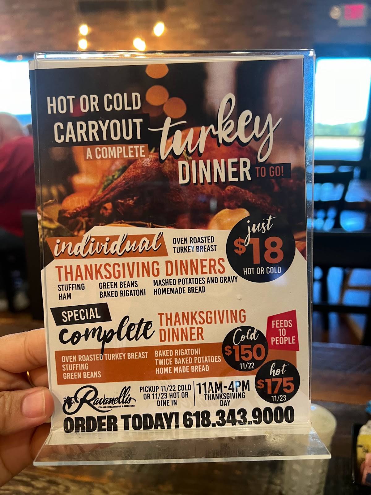 Menu at Ravanelli's Italian Steakhouse & Wine Bar, Collinsville, 26 ...