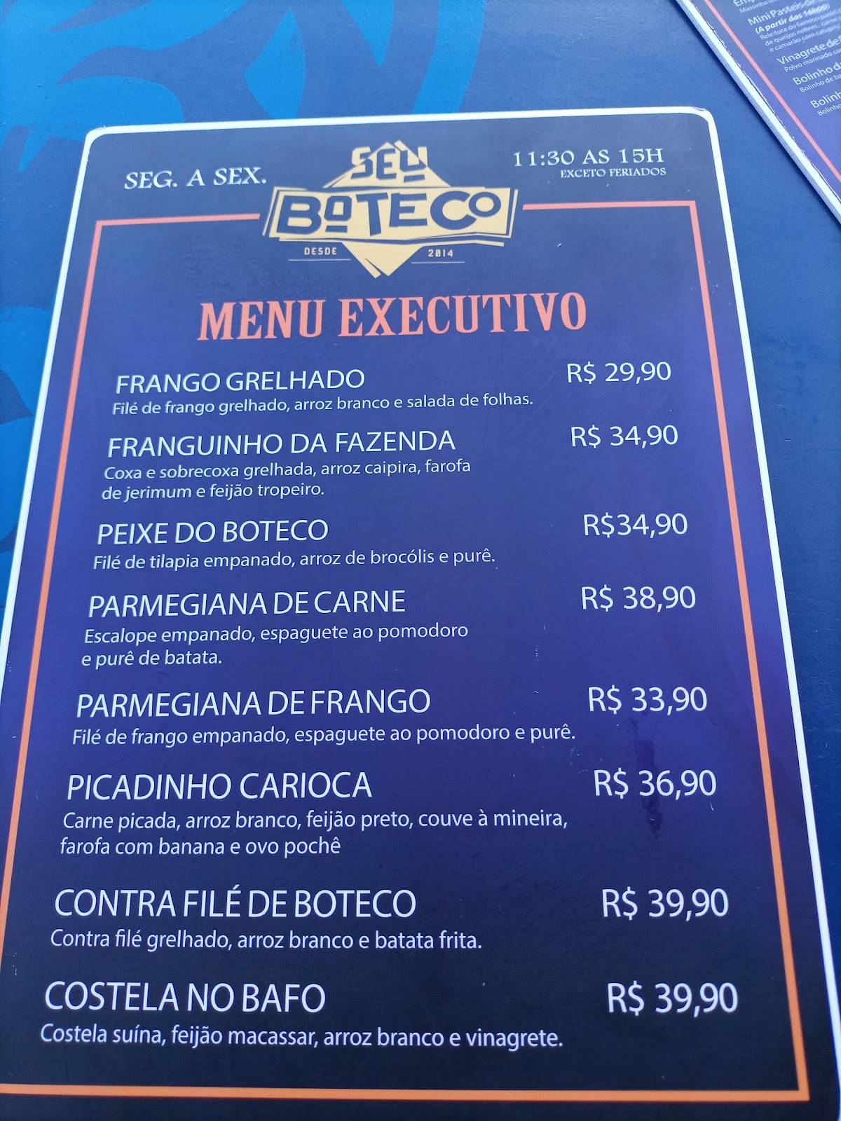 Menu em seu boteco pub & Bar, Recife, Avenida Alfredo Lisboa