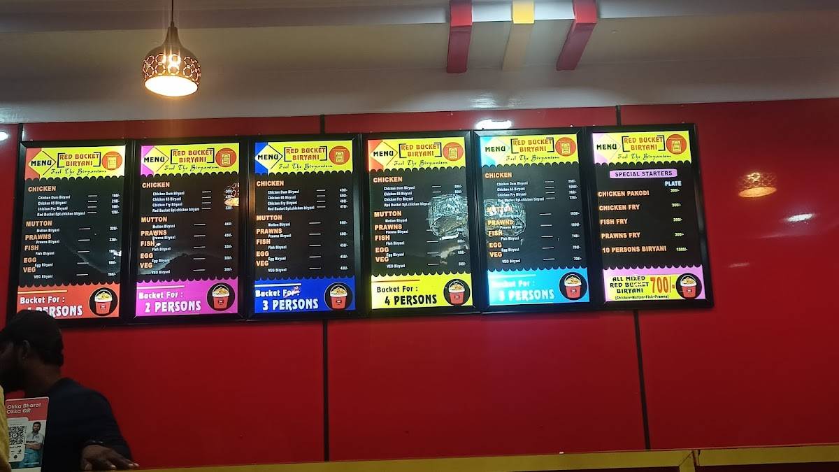 Menu at Red Bucket Biryani LB Nagar, Hyderabad, Plot no 56/A