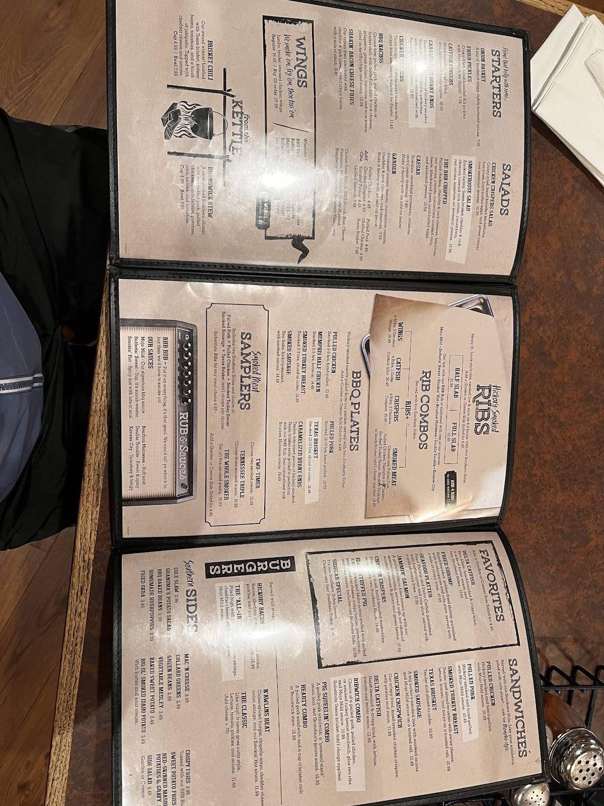 Menu at Red Hot and Blue Fairfax BBQ, Fairfax