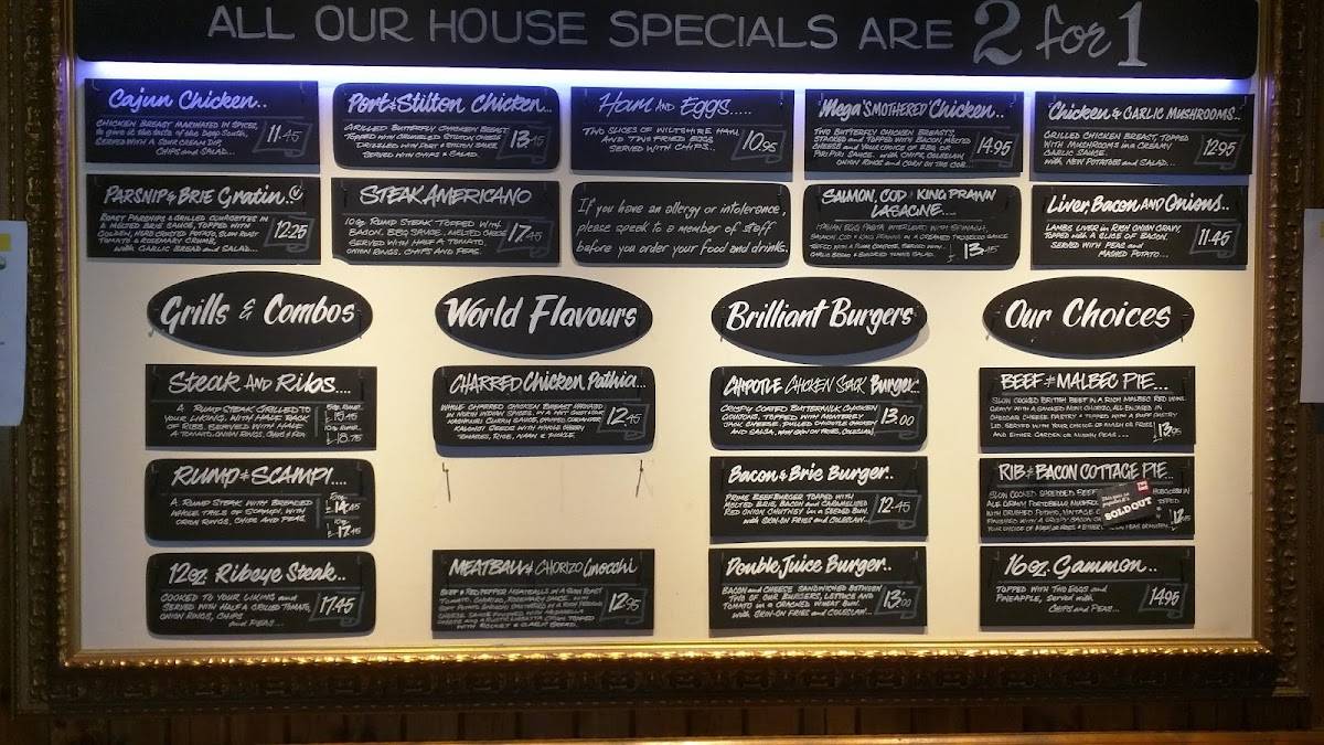 Menu at Red Kite pub & bar, Caerphilly, Nantgarw Rd