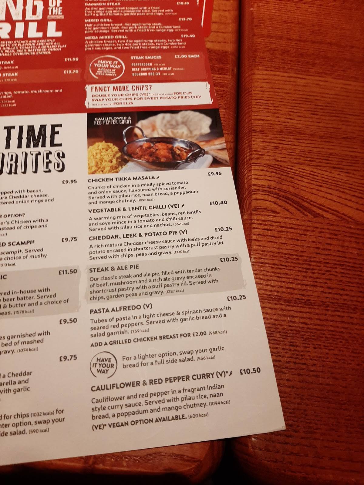 Menu at Red Kite pub & bar, Caerphilly, Nantgarw Rd