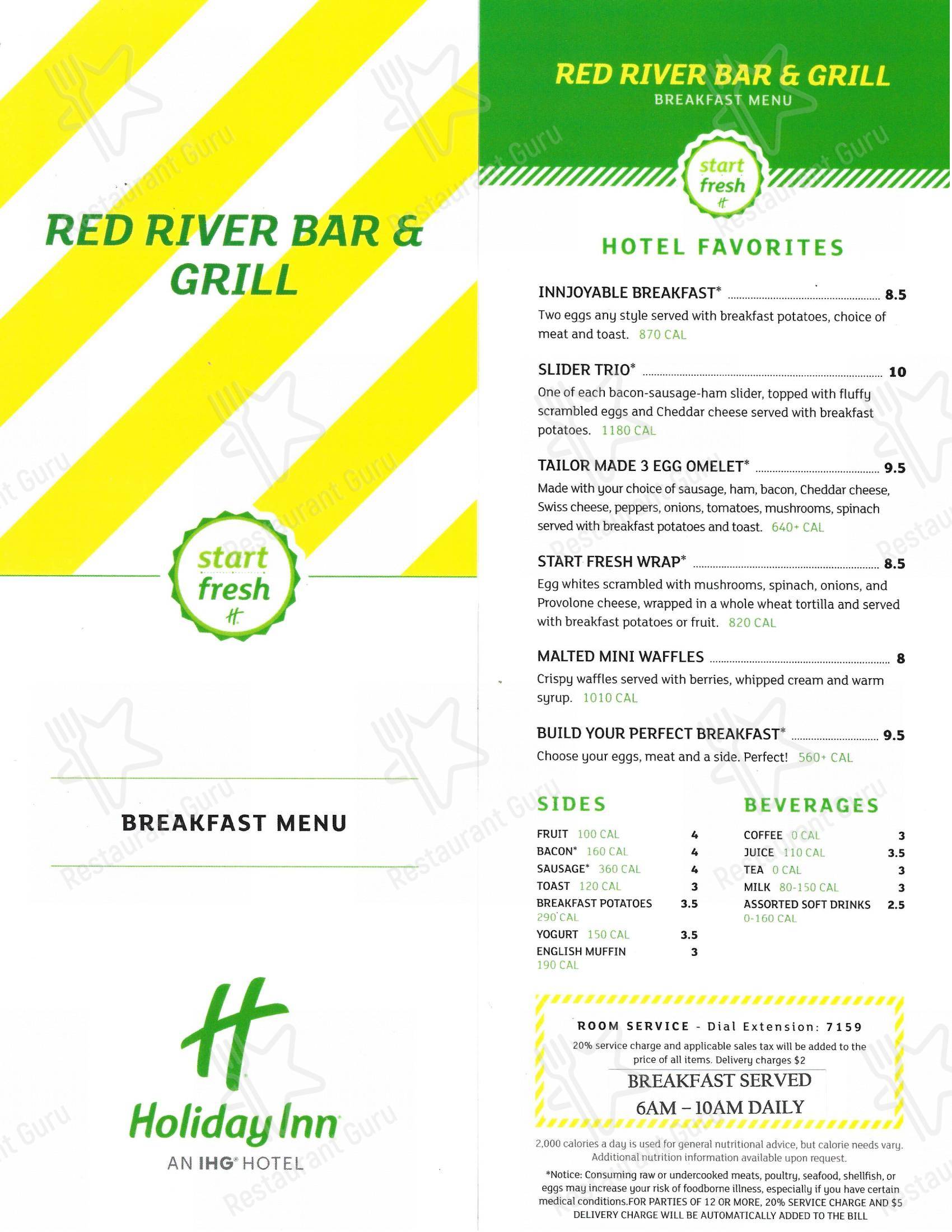 Menu at Red River Bar and Grill, Beaumont