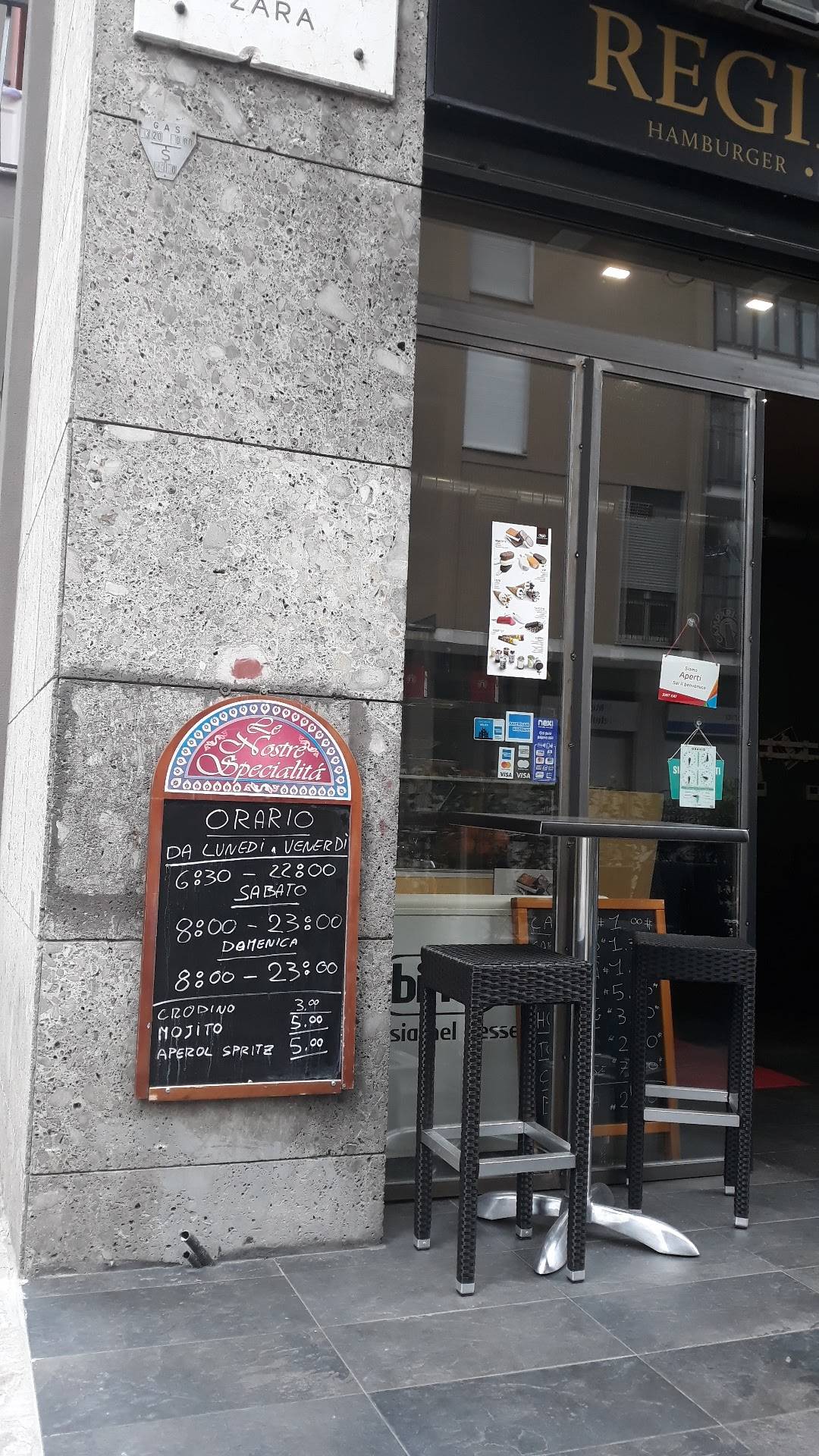 Menu au Regina Bistrot - Bar e Aperitivi Sesto San Giovanni Milano ...