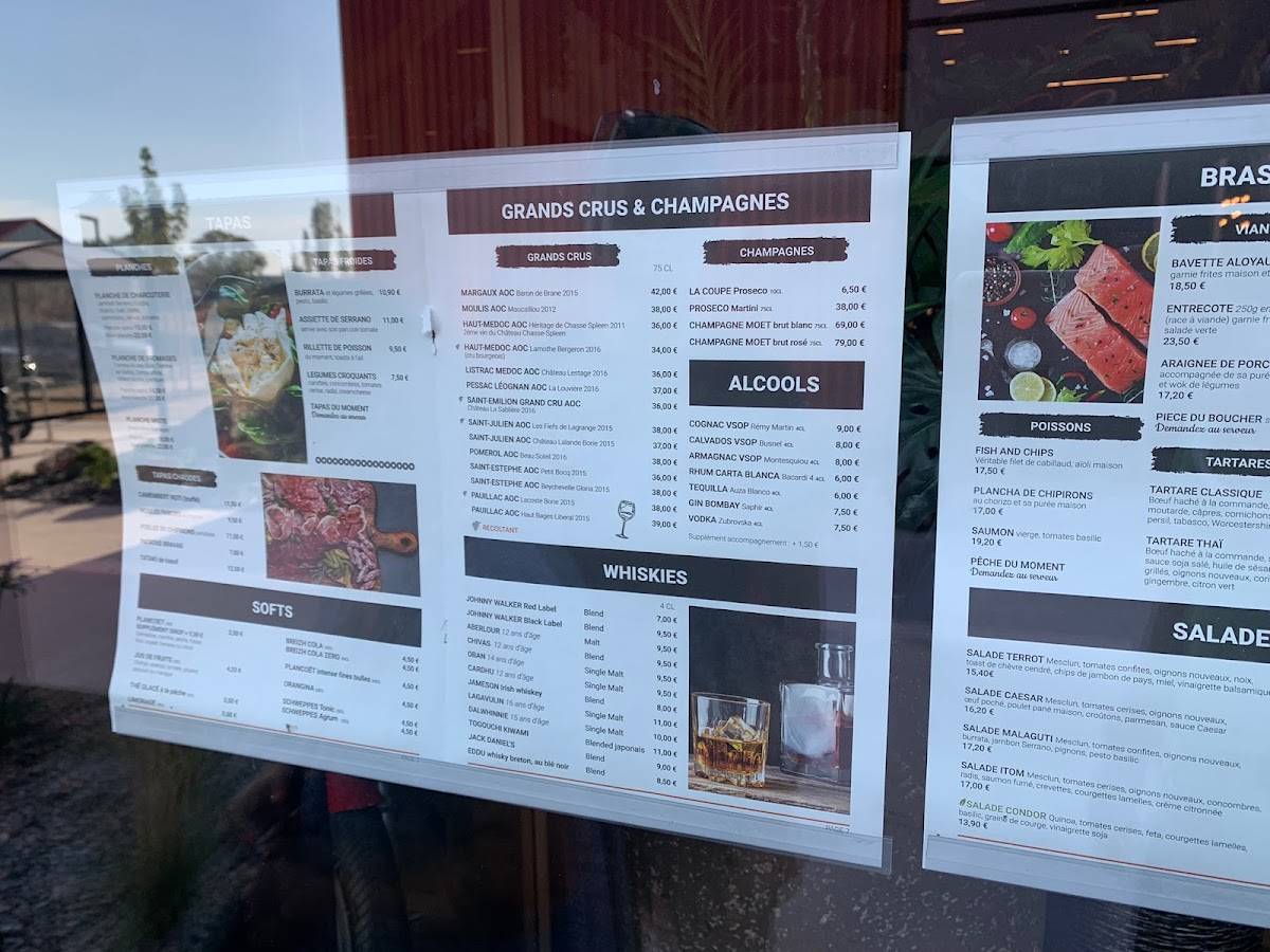 Menu au Legend Factory restaurant, Rennes